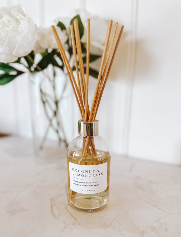 Coconut & Lemongrass Reed Diffuser – Milkwick